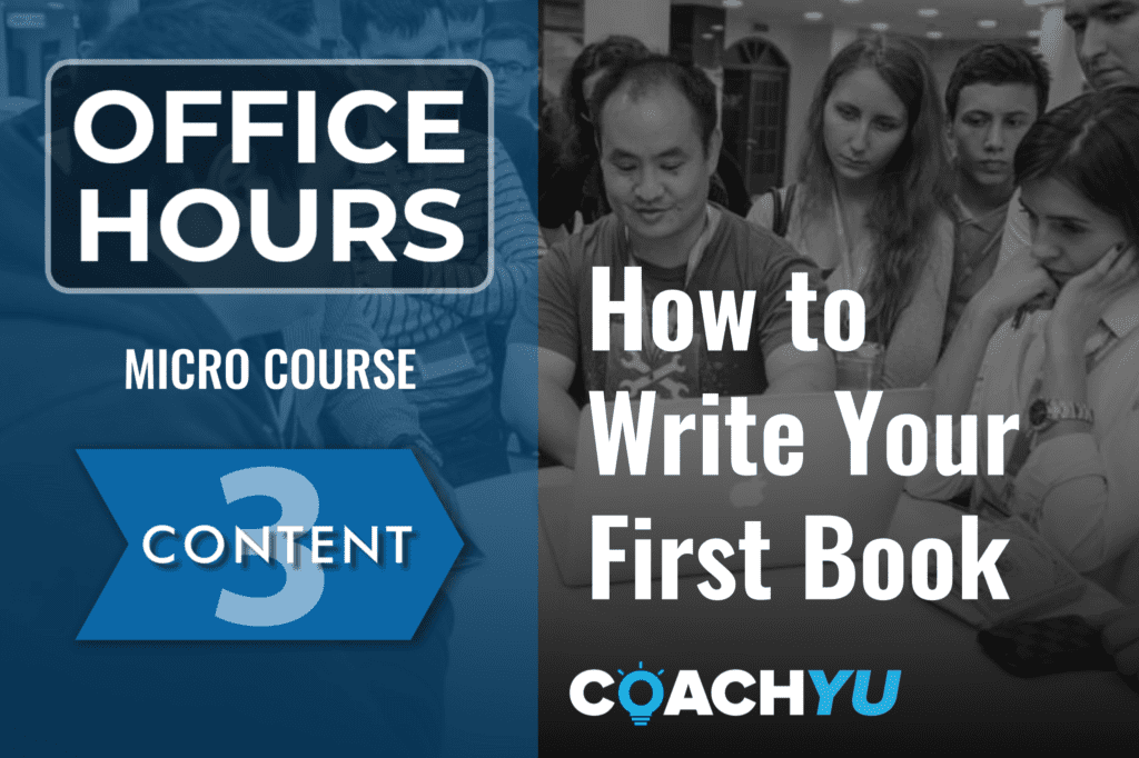 Write Your First Book Fast (Office Hours) - Content Factory Academy