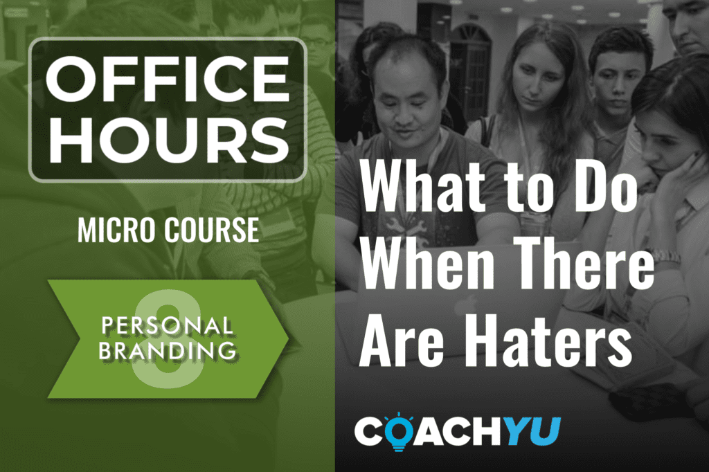 What to Do With Haters (Office Hours) - Content Factory Academy